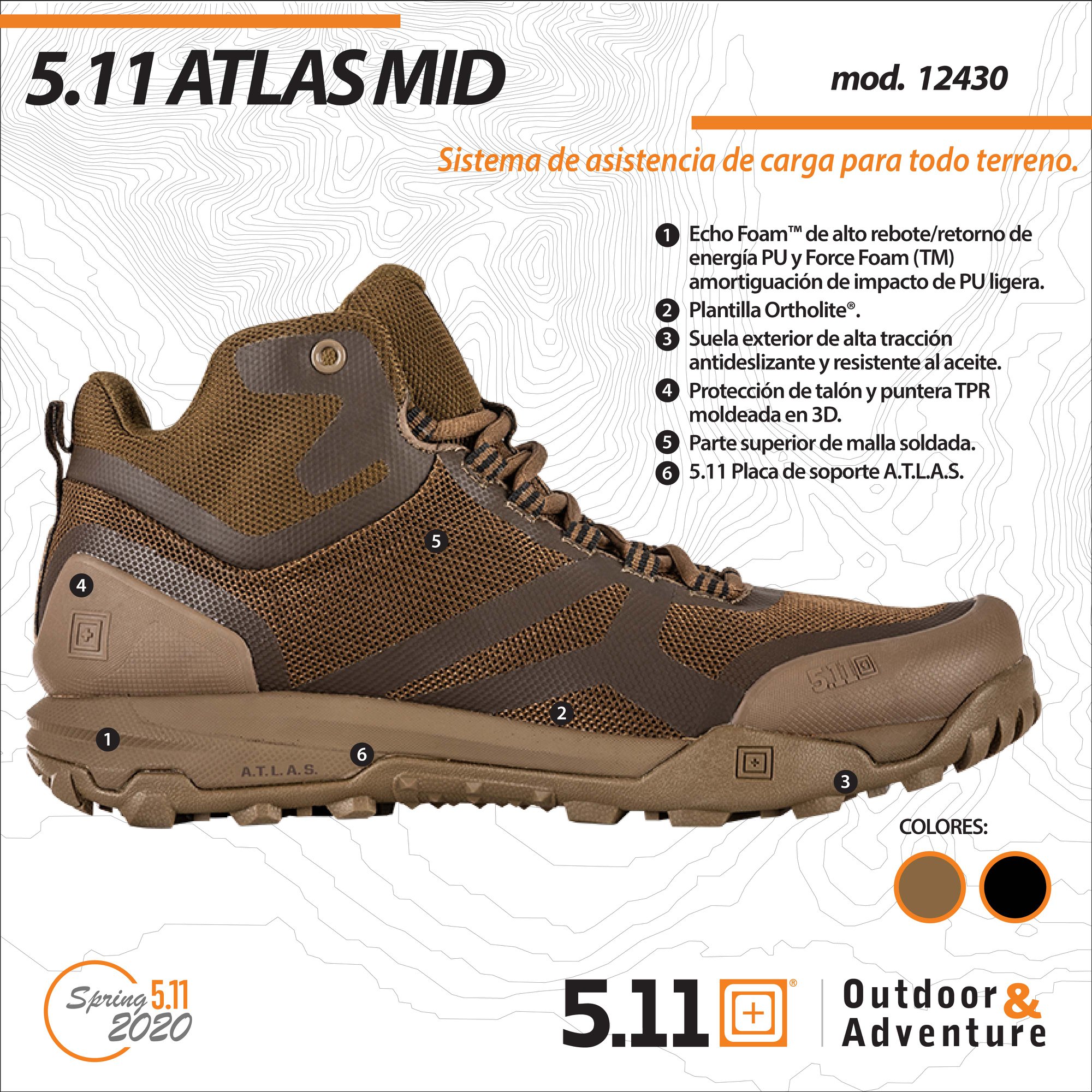 5.11 A.T.L.A.S. MID - Academia CSI Tactical