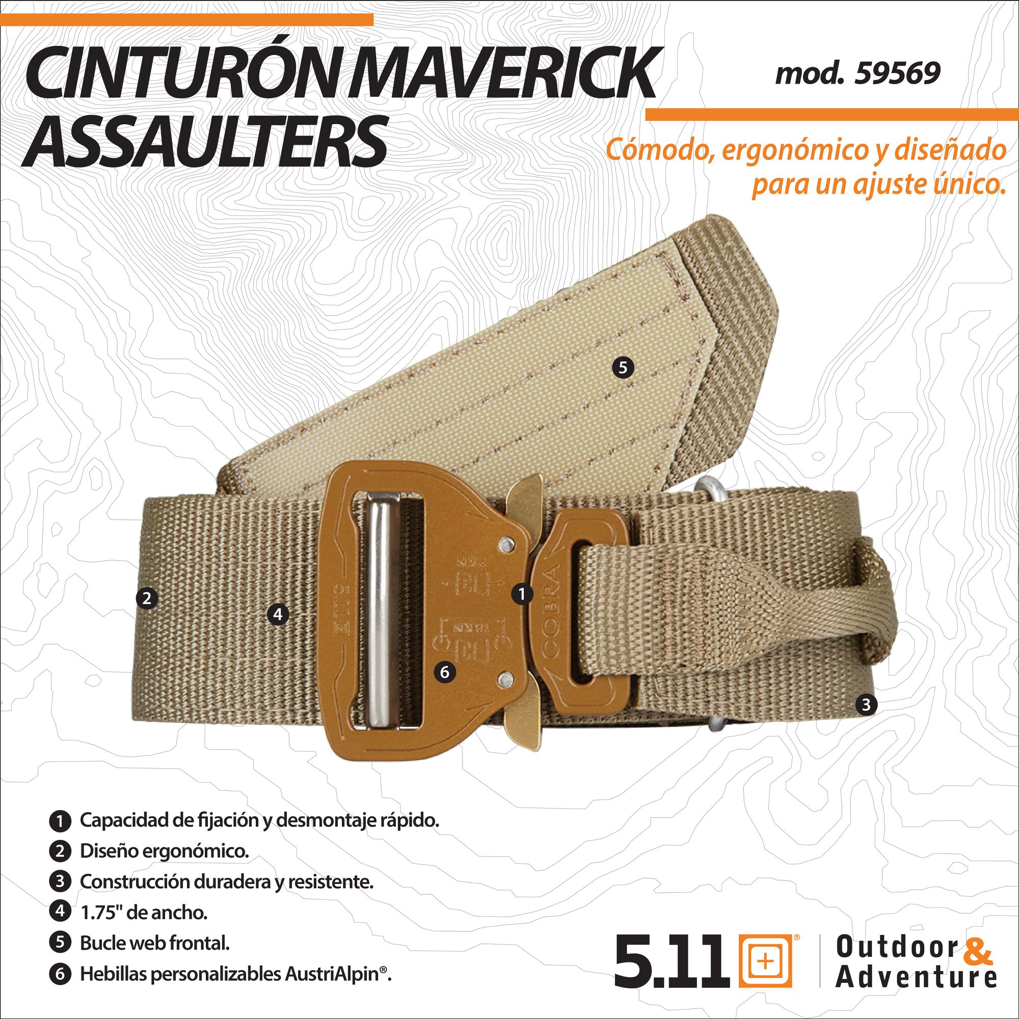 MAVERICK ASSAULTERS BELT - Academia CSI Tactical