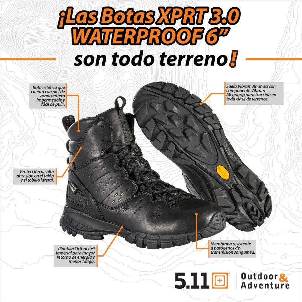 XPRT 3.0 WATERPROOF 6" BOOT - Academia CSI Tactical